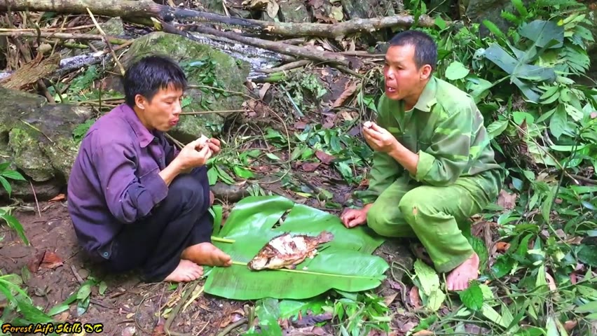 Jungle Life - Create a hunting tool - Grilled big fish delicious ...