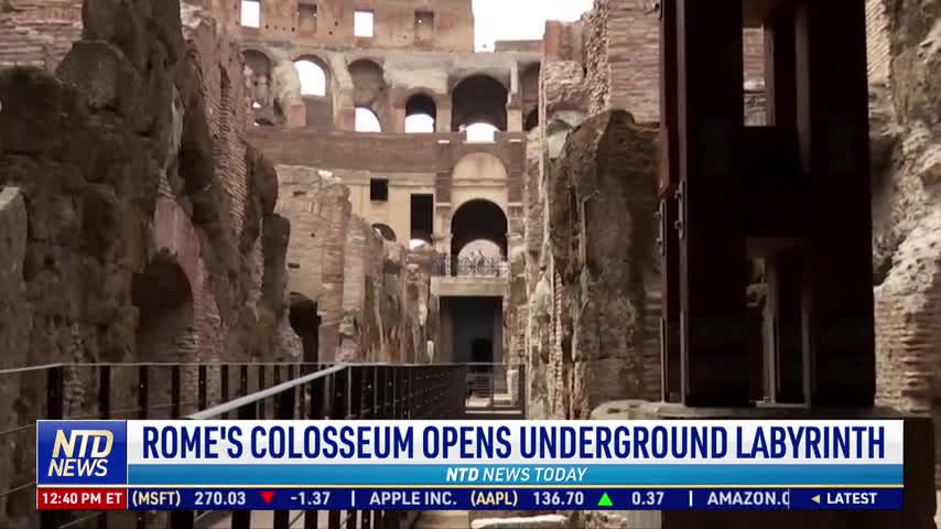 Rome's Colosseum Opens Underground Labyrinth-2021-06-30T17:56:41Z ...