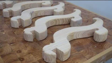 Carpenter's Extremely Perfect Curved Woodworking Project - Making a ...