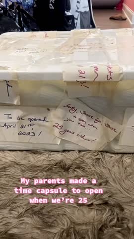 Woman opens time capsules that she was told not to open until she turns ...